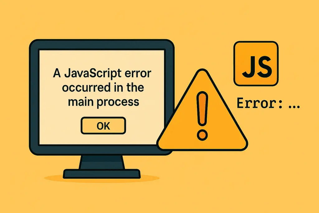 A JavaScript Error in the Main Process: How to Fix it - iizituts A JavaScript Error in the Main Process: How to Fix it - iizituts
